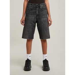 G-Star Raw Shorts G-STAR "Type 96 Loose Shorts", Damen, Gr. 24, faded scoria grau, Obermaterial: 100% Baumwolle, Hosen Shorts