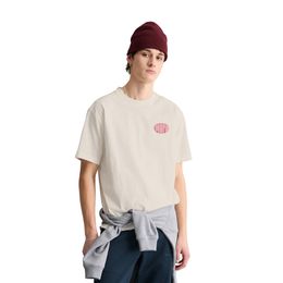Marc O'Polo Herren T-Shirt "mit R&uuml;ckenprint"silky wei&szlig;, Basic, Gr. S, MARC O'POLO DENIM, unifarben, Obermaterial: 100% Baumwolle, Shirts