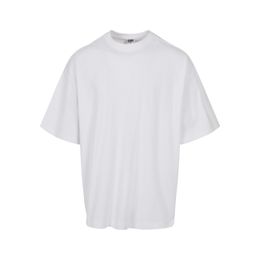 T-Shirt Urban Classics "Urban Classics Herren Huge Tee", Jungen, Gr. M, wei&szlig;, 100% Baumwolle, unifarben, oversize, Rundhals, Shirts T-Shirt
