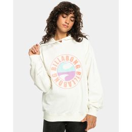 Kapuzensweatshirt Billabong "Split", Damen, Gr. L, wei&szlig; (salt crystal), 80% Baumwolle, 20% Polyester, Sweatshirts