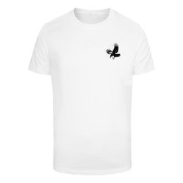 T-Shirt MisterTee "MisterTee Herren Not Afraid Tee", Jungen, Gr. XS, wei&szlig;, 100% Baumwolle, bedruckt, normal, Rundhals, Shirts T-Shirt