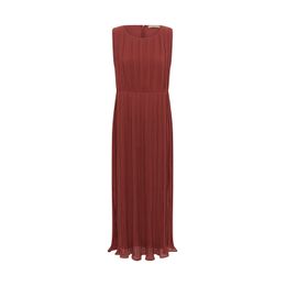 Midikleid Culture "Kleid CUjesy", Damen, Gr. L, N-Gr, rot (rot ochre), Obermaterial: 100% Polyester PES., Kleider Midikleid