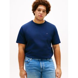 Tommy Hilfiger Big & Tall T-Shirt "BT-FLAG", Jungen, Gr. 5XL, carbon navy, Single Jersey, Obermaterial: 100% Baumwolle, TOMMY HILFIGER BIG & TALL, unifarben, regular fit normal, Rundhals, eingesetzt abgesteppte Kante, Shirts T-Shirt, Gro&szlig;e Gr&ouml;&szlig;en, regular fit