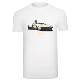 MisterTee Herren T-Shirt "MisterTee Herren Weekend Wolf Tee"wei&szlig;, Gr. M, unifarben, 100% Baumwolle, Shirts