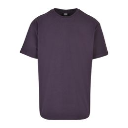 T-Shirt Urban Classics "Urban Classics Herren Heavy Oversized Tee", Jungen, Gr. M, lila (lilanight), 100% Baumwolle, unifarben, oversize, Rundhals, Shirts T-Shirt