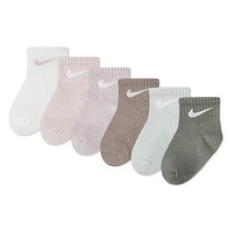 Sportsocken Nike Sportswear, M&auml;dchen, Gr. 68-80, sail, Materialmix, uni und gemustert, Socken Sportsocken, f&uuml;r Babys, sportlicher Stil, elastische Passform