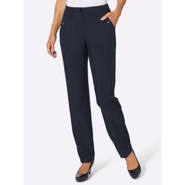 Webhose Classic Basics, Damen, Gr. 38, Normalgr&ouml;&szlig;en, marine, 100% Polyester, unifarben, Hosen
