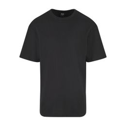 T-Shirt Urban Classics "Urban Classics Herren Waffle Tee", Jungen, Gr. 4XL, schwarz, 65% Polyester, 35% Baumwolle, unifarben, oversize, Rundhals, Shirts T-Shirt
