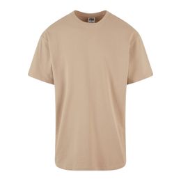 T-Shirt Urban Classics "Urban Classics Herren Heavy Oversized Tee 2-Pack", Jungen, Gr. M, unionbeige, sand, 100% Baumwolle, unifarben, normal, Rundhals, Shirts T-Shirt