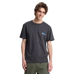 T-Shirt Quiksilver "EV Barrel Paradise", Jungen, Gr. XL, grau (tarmac), Obermaterial: 70% Baumwolle, 30% Baumwolle., Shirts T-Shirt