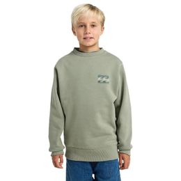 Sweatshirt Billabong "Foundation", Jungen, Gr. L, gr&uuml;n (grau gr&uuml;n), Obermaterial: 55% Baumwolle, 25% Baumwolle, 20% Polyester., Sweatshirts Sweatshirt