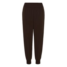 Stoffhose Cream "Casual Hose CRCharlott", Damen, Gr. 46, N-Gr, braun (java), Obermaterial: 63% Polyester PES. 33% Viskose CV. 4% Elasthan EL., Hosen Stoffhose