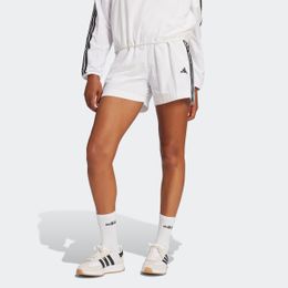 Shorts adidas Sportswear "ESSENTIALS 3-STREIFEN LIFESTYLE WOVEN", Damen, Gr. XL, N-Gr, schwarz-wei&szlig; (wei&szlig;, schwarz, normal, gr.), Obermaterial: 100% Polyamid, Hosen Shorts, f&uuml;r Sport, aus Polyamid, mit Gummizug, leichte Qualit&auml;t
