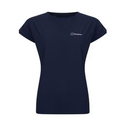 T-Shirt Berghaus "Berghaus T-Shirt", Damen, Gr. L, night sky, Obermaterial: 100% Polyester PES., regular fit, Rundhals, Shirts T-Shirt, effektiv feuchtigkeitsableitend