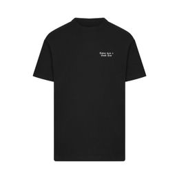 T-Shirt MisterTee "MisterTee Herren Good Day Tee", Jungen, Gr. S, schwarz, 100% Baumwolle, bedruckt, normal, Rundhals, Shirts T-Shirt