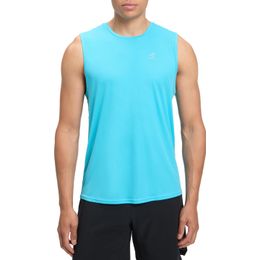 Laufshirt Energetics "HE.-TANK-SHIRT STEFAN SL M", Herren, Gr. L, turquoise, Obermaterial: 100% Polyester, Shirts Laufshirt, Loose Fit, atmungsaktiv, mit DRY PLUS-Technologie