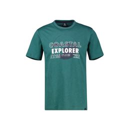 T-Shirt Lerros "T-Shirt mit O-Neck in gro&szlig;en Gr&ouml;&szlig;en", Jungen, Gr. 4XL, soft teal, 100% Baumwolle, Rundhals, Shirts T-Shirt