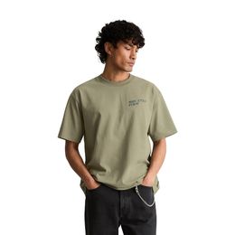 Marc O'Polo T-Shirt MARC O'POLO DENIM "mit R&uuml;ckenprint", Jungen, Gr. L, chalky sage, Obermaterial: 100% Baumwolle, unifarben, Basic, relaxed fit, Rundhals, normaler Saum, Shirts T-Shirt