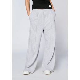 Sweathose Chiemsee, Damen, Gr. L (40), Normalgr&ouml;&szlig;en, high, rise, 75% Baumwolle, 22% Polyester, 3% Viskose, Hosen Sweathose