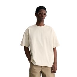 Marc O'Polo T-Shirt MARC O'POLO DENIM "aus schwerem Bio-Baumwoll-Jersey", Jungen, Gr. L, wei&szlig; blush, Obermaterial: 100% Baumwolle, unifarben, Basic, oversize, normaler Saum, Shirts T-Shirt