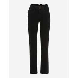 Brax Damen Five-Pocket-Hose Style CAROLA CLEAN BLACK, denim schwarz, Gr. 48