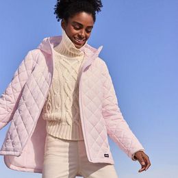 LANDS' END FeatherFree Steppjacke, Damen,  Rot, Polyester, by Lands' End