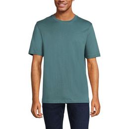LANDS' END Super-T Kurzarm-Shirt, Classic Fit, Herren,  Gr&uuml;n, Baumwolle, by Lands' End