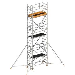Layher Uni Leicht P2 SAFETY PLUS mit Doppelgel&auml;nder und Ger&uuml;stst&uuml;tzen Typ 1423225 - Standh&ouml;he: 5.10 m