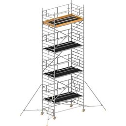 Layher Uni Breit P2 SAFETY PLUS mit Doppelgel&auml;nder und Ger&uuml;stst&uuml;tzen Typ 1422127 - Standh&ouml;he: 7.20 m