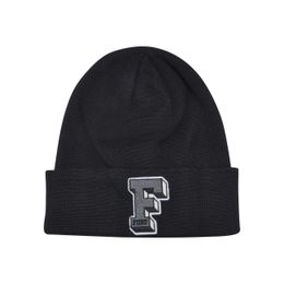 Beanie Fubu "Fubu Accessoires FA224-001-1 COLLEGE BEANIE BLACK/ANTHRA", Herren, Gr. onesize, schwarz, anthrazit, Kunstfaser, M&uuml;tzen Beanie