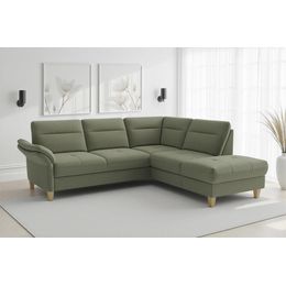 Sit & More Ecksofa SIT & MORE "Pamela", beige (olive), B:218cm H:90cm T:212cm, 95% Polyester 5% Polyamid, Sofas, Ecksofa