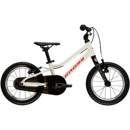 Kinderfahrrad KROSS "KROSS Kinderrad Lightweight Liftie 14" grau" Gr. 18, grau (grau, grau), Fahrr&auml;der, Kinder, 18cm, 14 Zoll (35,56cm) hinten: 14 Zoll (35,56cm)