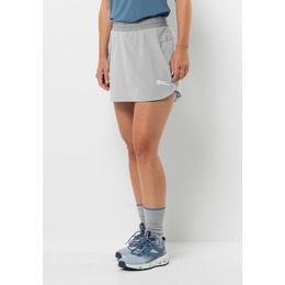 Skort Jack Wolfskin "PRELIGHT CHILL SKORT W", Damen, Gr. XL (46), grau (cool, grau), 1. OBERSTOFF: 84% POLYAMID, 16% ELASTHAN. 2. OBERSTOFF: 85% POLYAMID, 15% ELASTHAN. 3. OBERSTOFF: 87% POLYESTER, 13% ELASTHAN, R&ouml;cke Skort