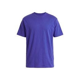 T-Shirt DEF "DEF DEF Basic T-Shirts", Jungen, Gr. S, dazzling blau, 100% Baumwolle, unifarben, oversize, Rundhals, Shirts T-Shirt