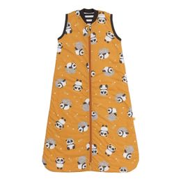 Babyschlafsack SCHLUMMERSACK "Schlafsack ohne F&uuml;&szlig;en 1.0 Tog" Gr. 80, gelb (panda), Schlafs&auml;cke, Baby, L: 80cm, Obermaterial: 100% Baumwolle CO., L:80cm