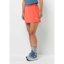 Skort Jack Wolfskin "PRELIGHT CHILL SKORT W", Damen, Gr. L (42/44), orange (digital, orange), 1. OBERSTOFF: 84% POLYAMID, 16% ELASTHAN. 2. OBERSTOFF: 85% POLYAMID, 15% ELASTHAN. 3. OBERSTOFF: 87% POLYESTER, 13% ELASTHAN, R&ouml;cke Skort