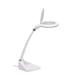 Maul Lupenleuchte Mauliris LED 6.500 K dimmbar Standfu&szlig; wei&szlig;