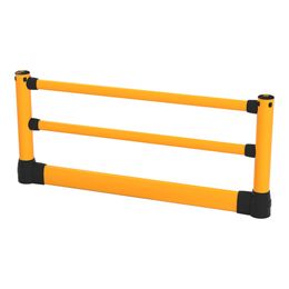 BLACK BULL FLEX+ Rammschutz-Gel&auml;nder S-Line mit Unterfahrschutz Pfosten Mitte ; Moravia (205.17.9505)