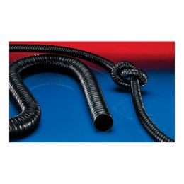 NORRES PU Schlauch leicht, antistatisch &Oslash; 80mm L: 10m PROTAPE&reg; PUR 330 AS BLACK (33000803030-10)