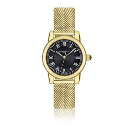 Quarzuhr FRANZ B&Ouml;HLER "BD8-B034G", gold, Armbanduhren, Damen, Quarzuhr