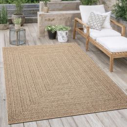 Outdoorteppich OTTO HOME "Kyllian Jute-Look", natur, B:80cm H:10mm L:150cm, Polypropylen, Teppiche, Outdoorteppich, In- und Outdoor Teppich, pflegeleicht und UV-best&auml;ndig, wetterfest