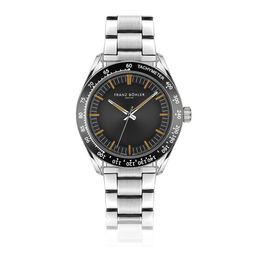 Quarzuhr FRANZ B&Ouml;HLER "BA5-B090S", silber, Armbanduhren, Herren, Quarzuhr