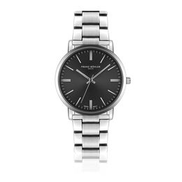 Quarzuhr FRANZ B&Ouml;HLER "BC2-B090S", silber, Armbanduhren, Herren, Quarzuhr