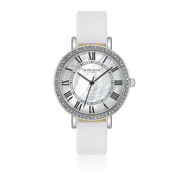 Quarzuhr CLARE MOSS "CMB4-S044S", wei&szlig;, Armbanduhren, Damen, Quarzuhr