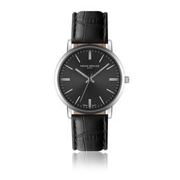 Quarzuhr FRANZ B&Ouml;HLER "BC2-S070S", schwarz croco, Armbanduhren, Herren, Quarzuhr