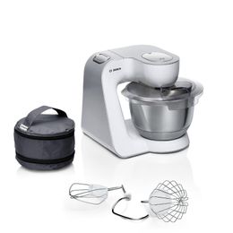 Bosch K&uuml;chenmaschine "MUM58200 Serie 4", wei&szlig;, B:28cm H:28,2cm T:27,1cm, K&uuml;chenmaschinen, Zubeh&ouml;rtasche, Edelstahlsch&uuml;ssel sp&uuml;lmaschinenfest, 3D R&uuml;hrsystem, K&uuml;chenmaschine
