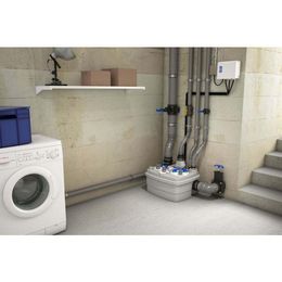 SFA Hebeanlage SaniCubic 2 Classic 0038WPNML grau, mit Kabelalarmsystem