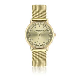 Quarzuhr FRANZ B&Ouml;HLER "BE2-B038G", gold, Armbanduhren, Damen, Quarzuhr