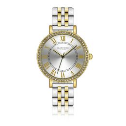 Quarzuhr CLARE MOSS "CMB3-B294S", gold, silber, Armbanduhren, Damen, Quarzuhr