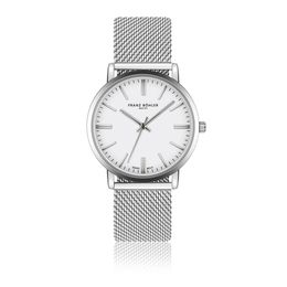 Quarzuhr FRANZ B&Ouml;HLER "BC1-B010S", silber, Armbanduhren, Herren, Quarzuhr